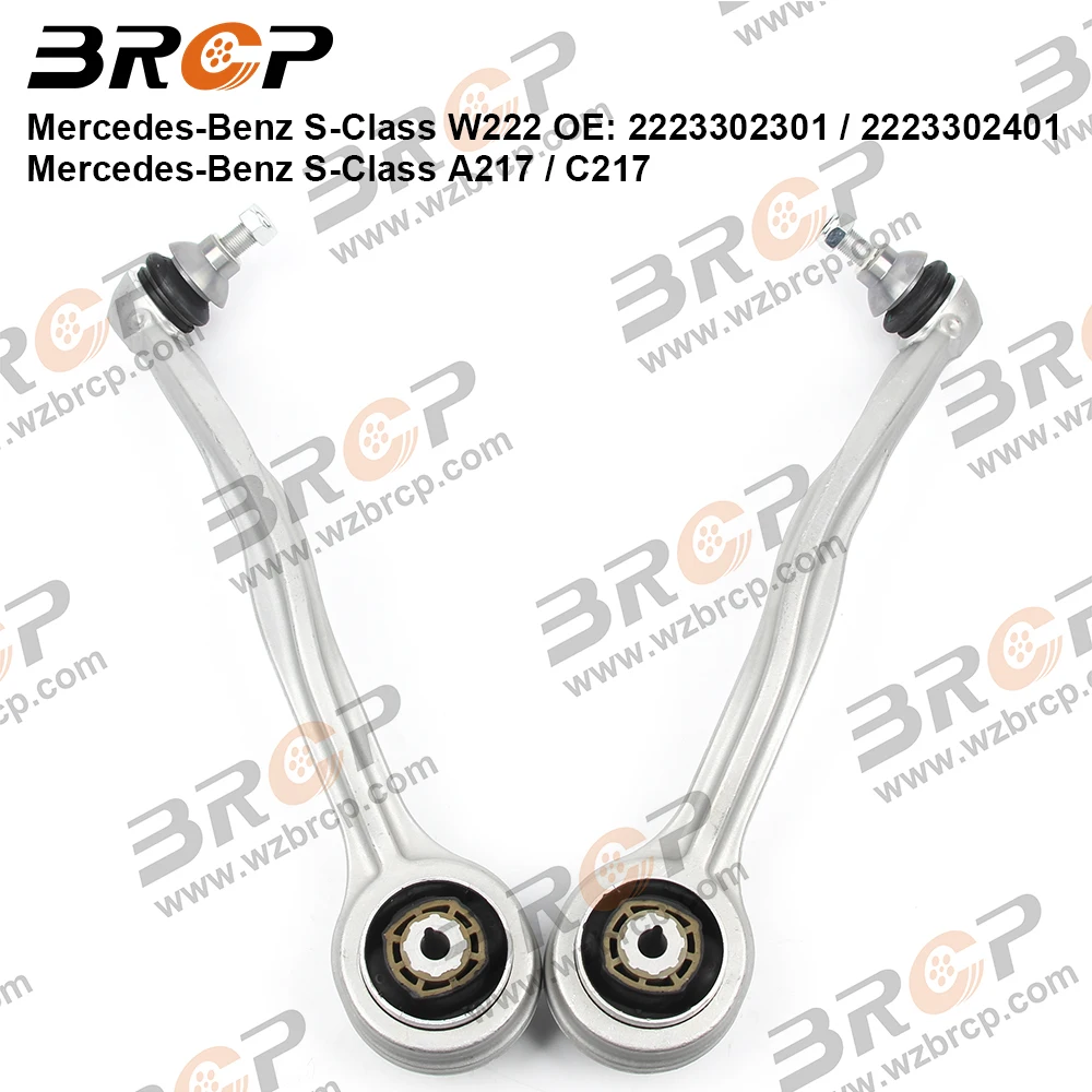 BRCP Pair Front Lower Suspension Bent Control Arm For Mercedes Benz S ...