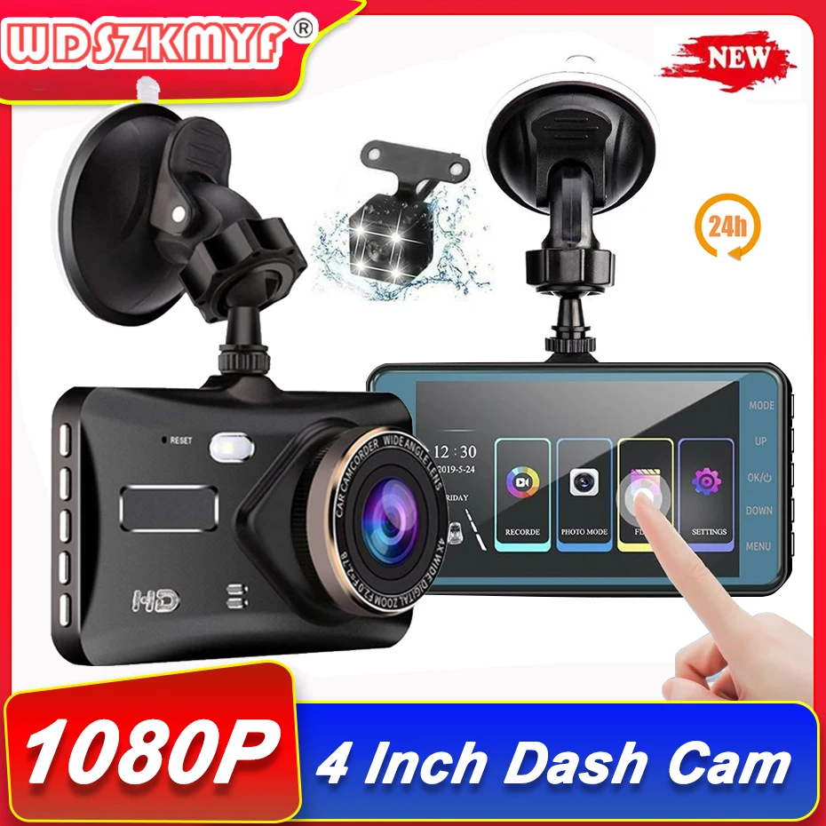 4-inch-Dash-Cam-1080P-HD-for-Cars-Touch-Screen-Car-DVR-Video-Recorder ...
