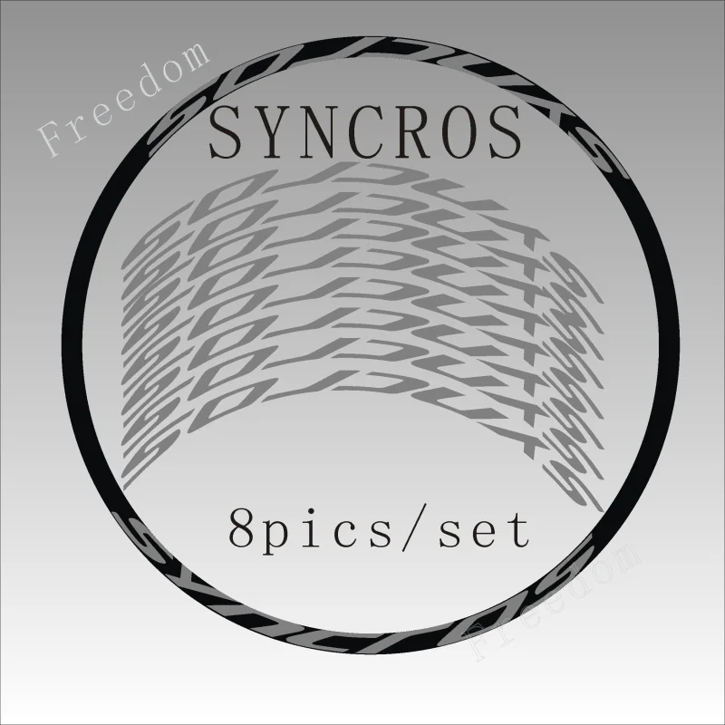 8pics-set-2wheelsets-Mountain-bike-SYNCROS-wheel-set-sticker-mtb ...
