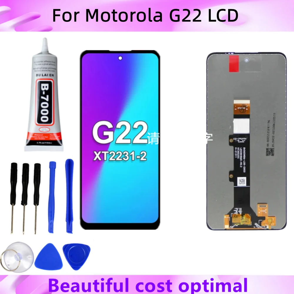 100-test-Origianl-For-Motorola-G22-LCD-Display-Touch-Screen-with-frame ...