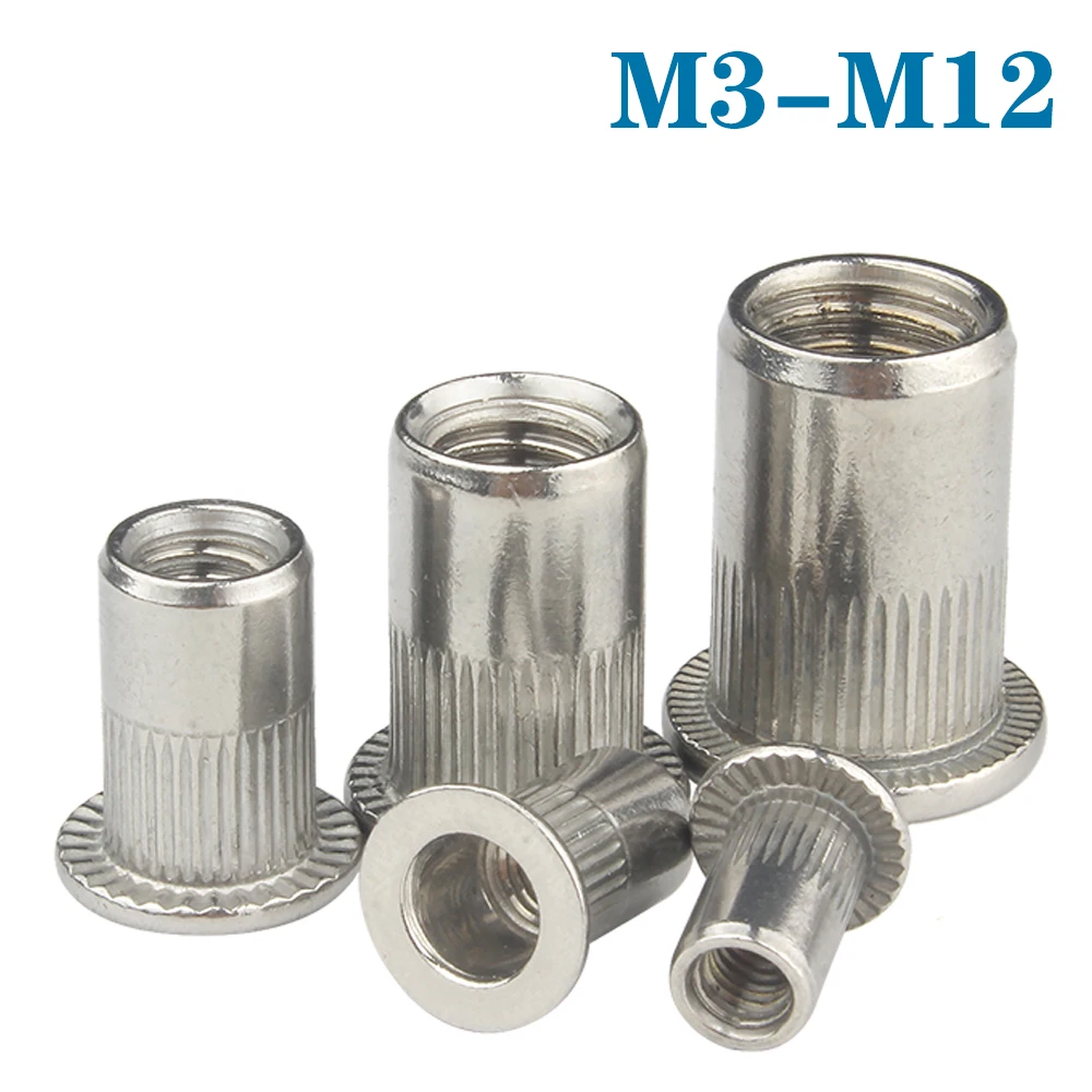 Tuerca-de-aleaci-n-de-aluminio-Rivnut-cabeza-plana-inserto-de-remache ...