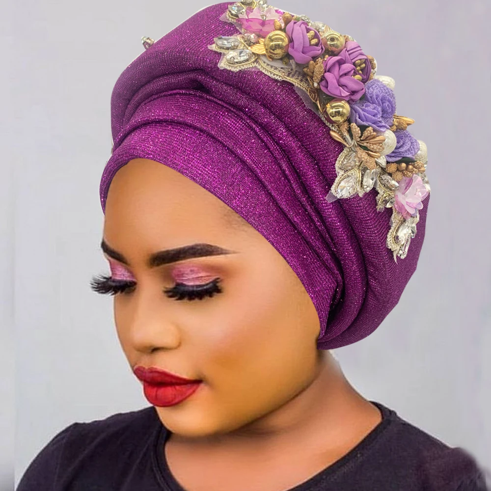 Exquisite-Bouquet-African-Women-s-Turban-Cap-Ready-to-Wear-Nigeria-Auto ...