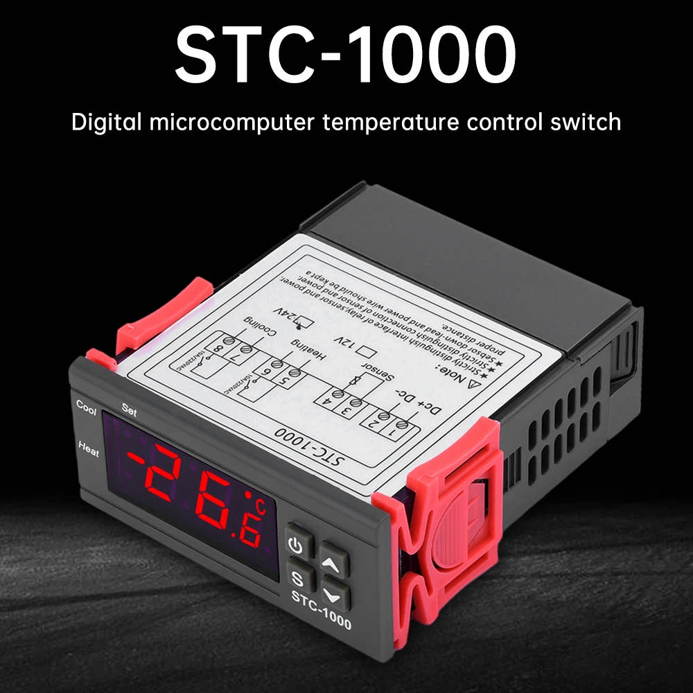 STC-1000 STC 1000 светодиодный цифровой регулятор температуры термостат терморегулятор инкубатор ...