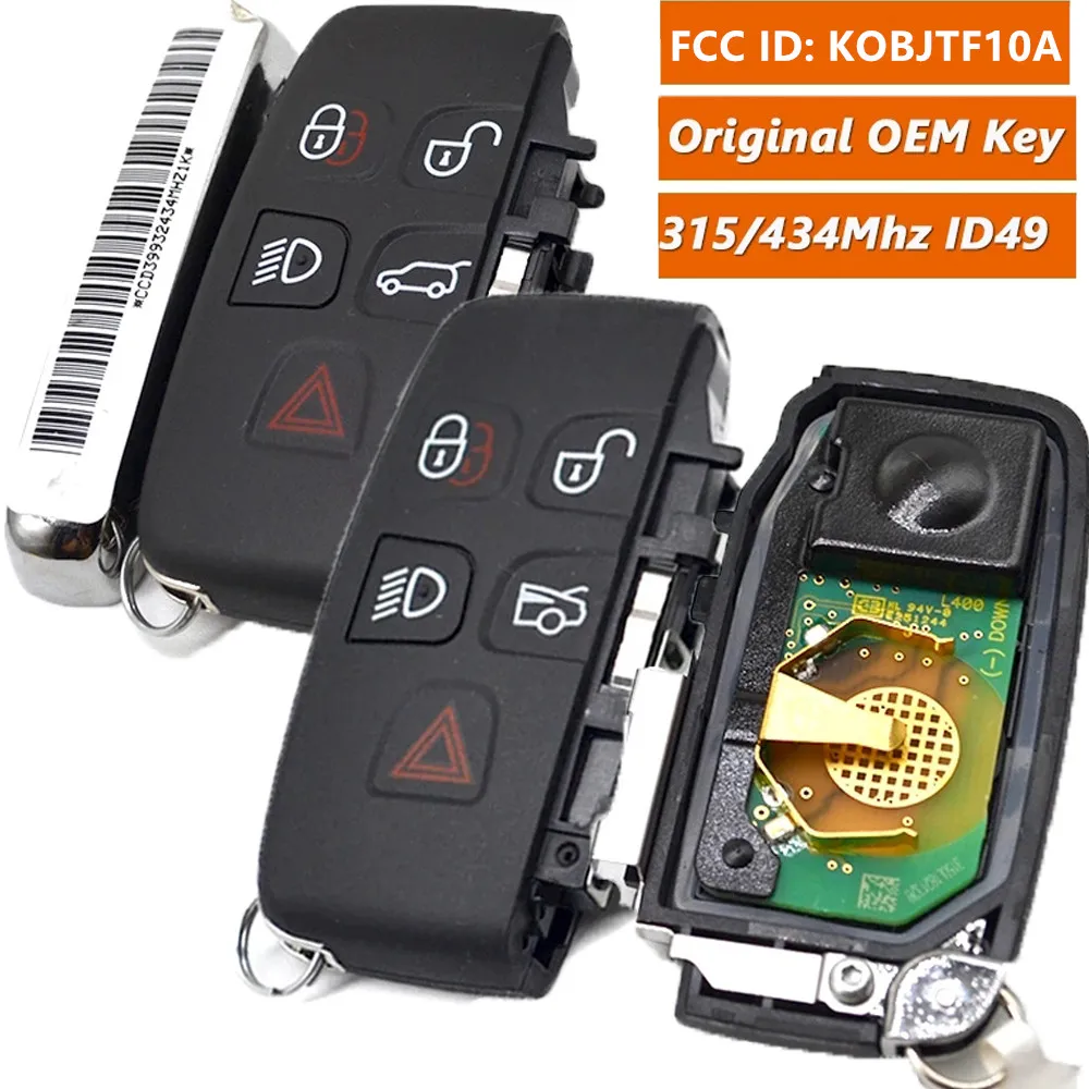 KEYECU Original OEM Smart Remote Key fob 315/434MHZ for Land Rover ...