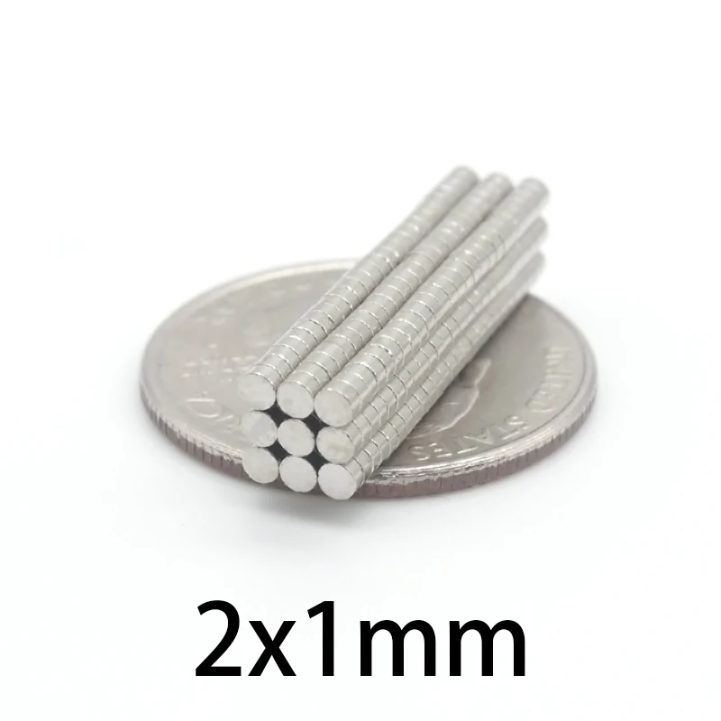 100-200-500-1000-5000PCS-2x1-Small-Round-Magnet-2-1mm-Neodymium ...