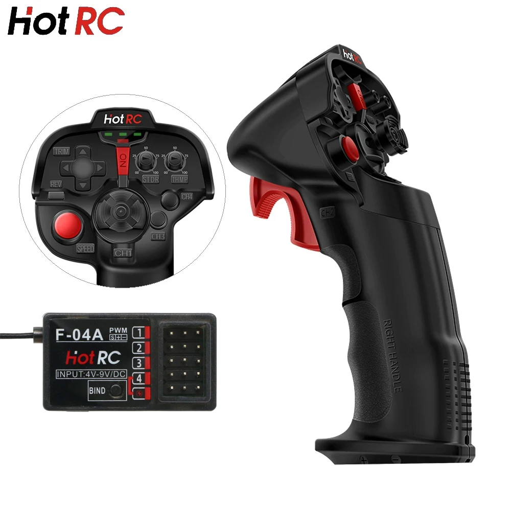 HotRC-Hot-RC-DS4A-DS-4A-2-4G-4-Channel-Single-Hand-RC-Radio-Transmitter ...