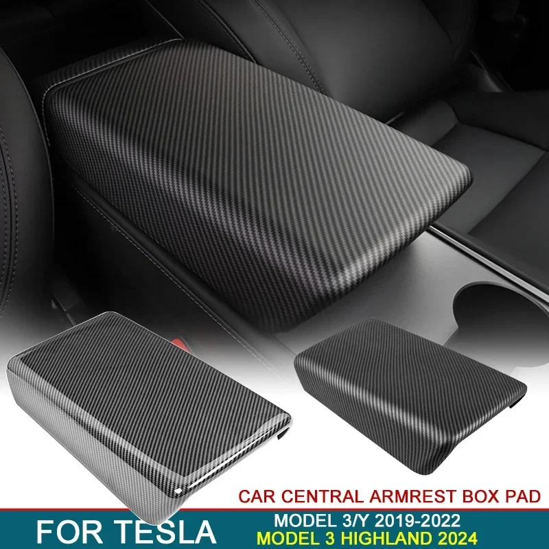 For Tesla Model 3/Y 2019-2022 Car Central Armrest Box Pad For Tesla ...