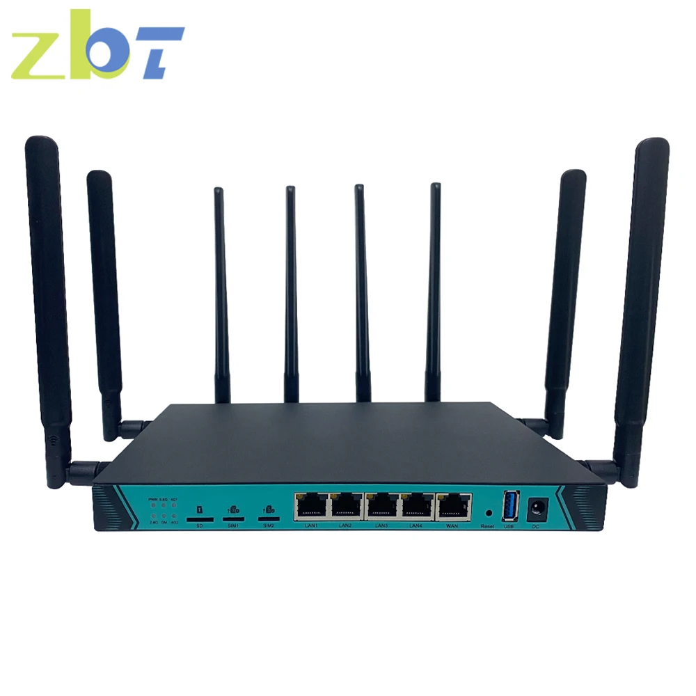ZBT-1200Mbps-4G-Router-Dual-SIM-Card-Wireless-WIFi-Two-Module-CAT6-High ...