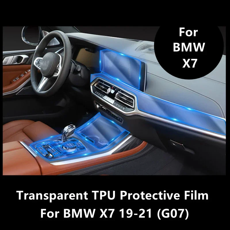 For-BMW-X7-19-21-G07-Car-Interior-Center-Console-Transparent-TPU ...