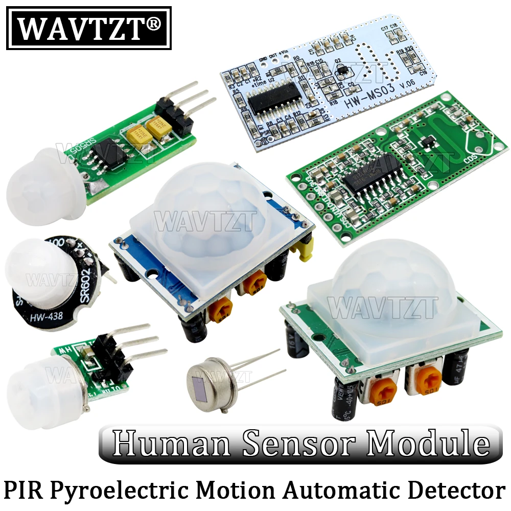 Hc-sr501 Hc-sr505 Am312 Sr602 Rcwl-0516 Hw-ms03 Adjust Ir Pyroelectric ...