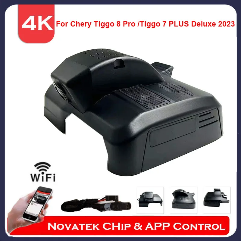 4K Front And Rear Camera Wifi DVR Dash Cam For Chery Tiggo 7PLUS ,Tiggo ...