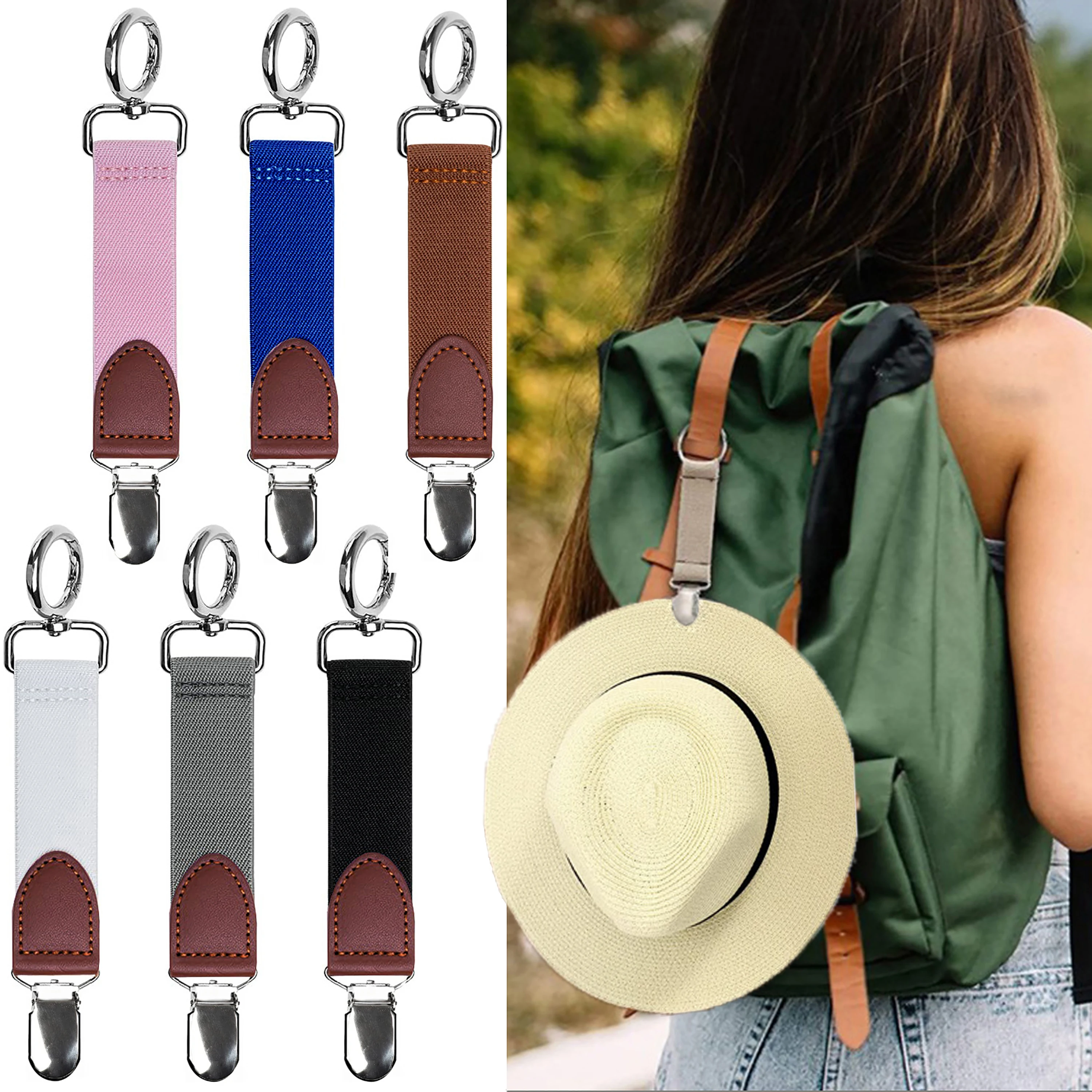 Hot Sale Hat Clip For Traveling Portable Hanging on Bag 4 Style Solid ...