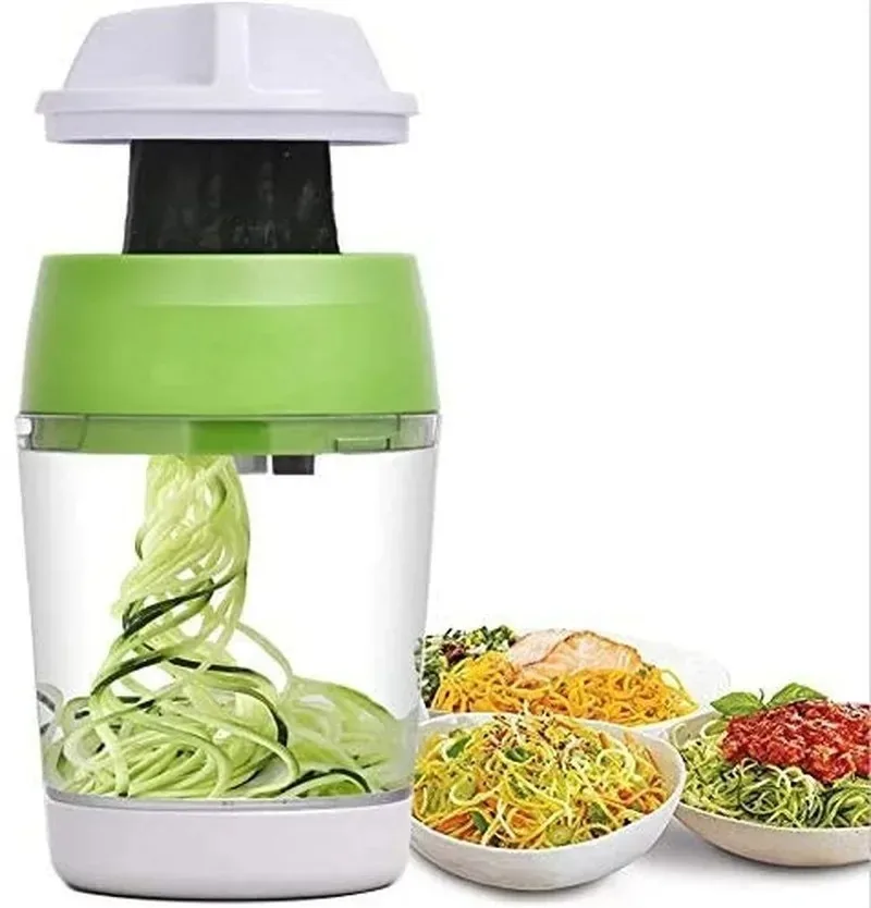 Kitchen-Handheld-Vegetable-Slicer-Vegetable-Spiralizer-Upgraded-4-In-1 ...