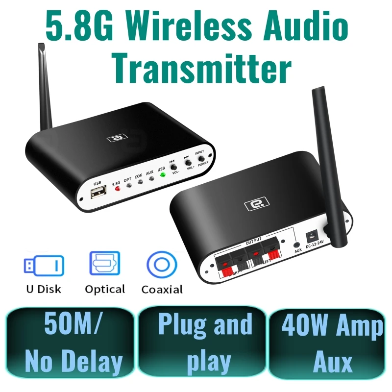 5-8G-Wireless-Audio-Receiver-Transmitter-5-1CH-Surround-iring-50M ...