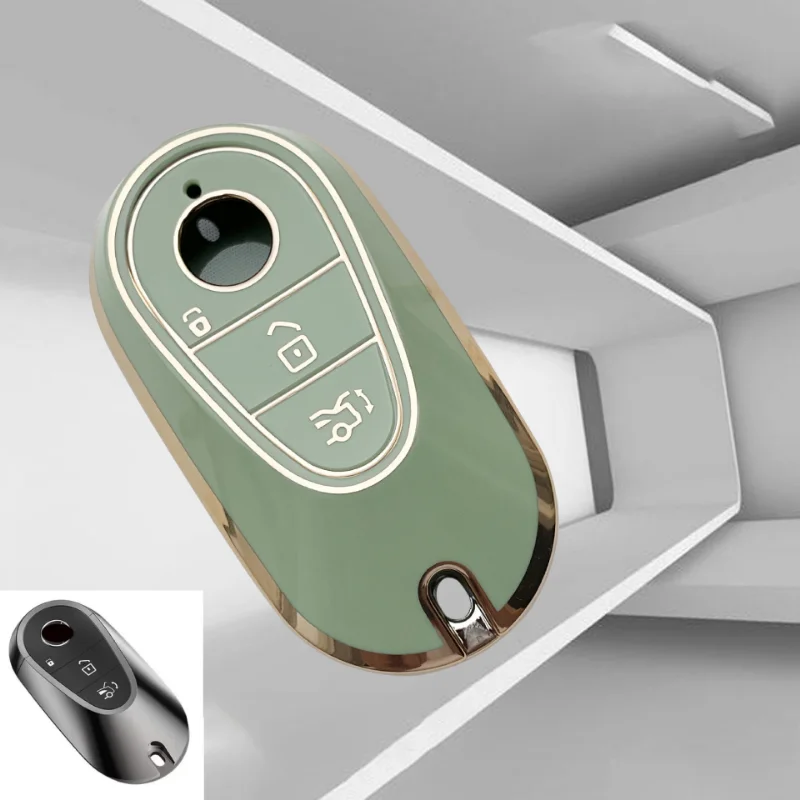 Women-TPU-Car-Key-Case-Cover-Shell-Fob-For-Mercedes-Benz-EQ-AMG-EQA-350 ...