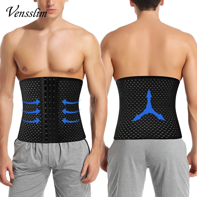 Waist-Trainer-for-Men-Sweat-Belt-Sauna-Trimmer-Stomach-Wraps-Workout ...