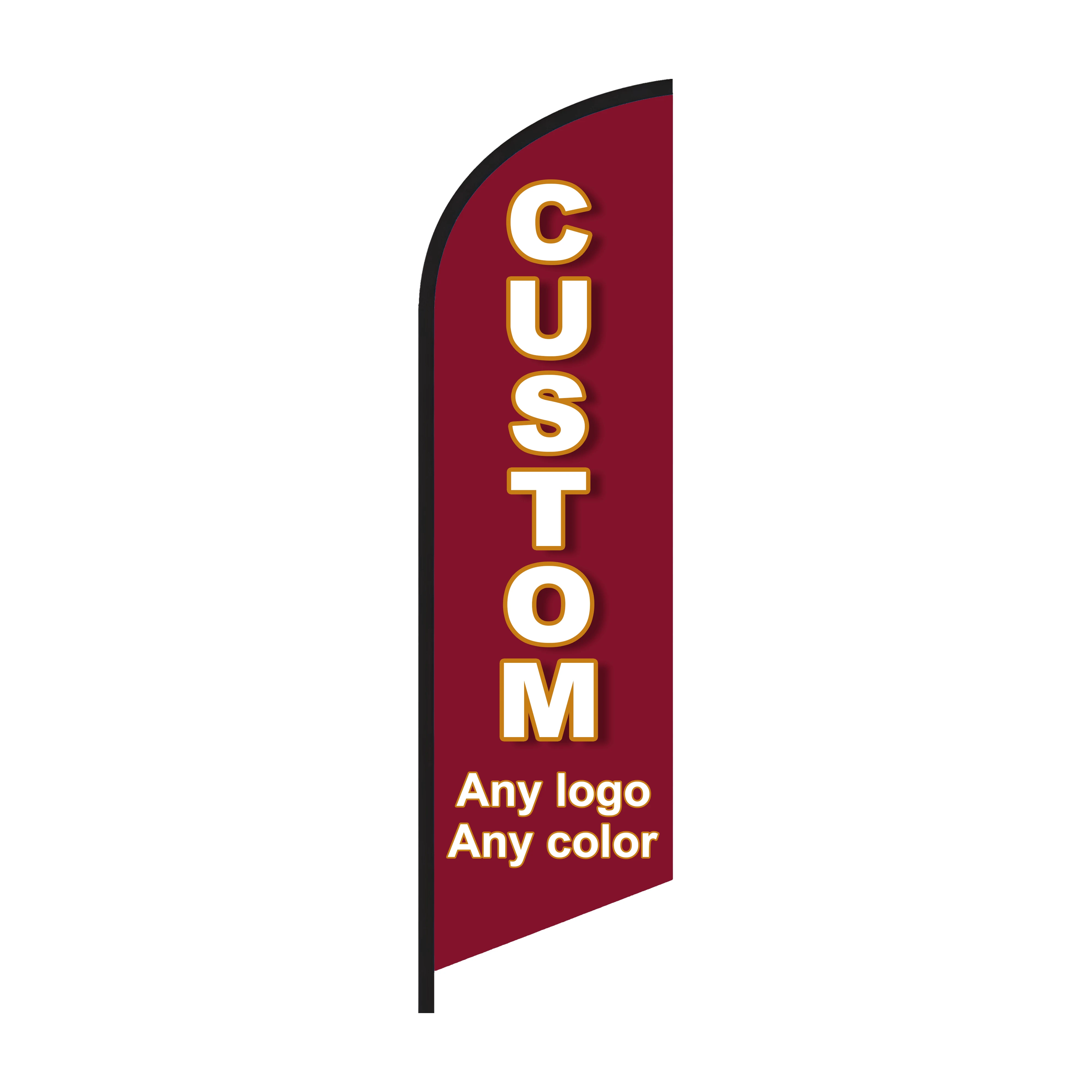 Custom Beach flag Feather Flag Graphic Customized Printing Flag Only ...