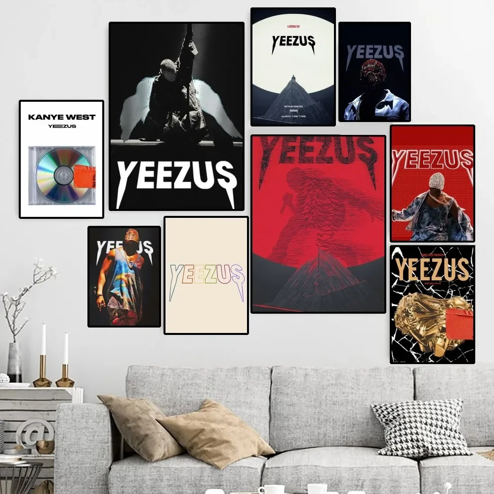 Kanye-West-Y-Yeezus-Hip-Hop-Music-Poster-Canvas-HD-Print-Personalized ...