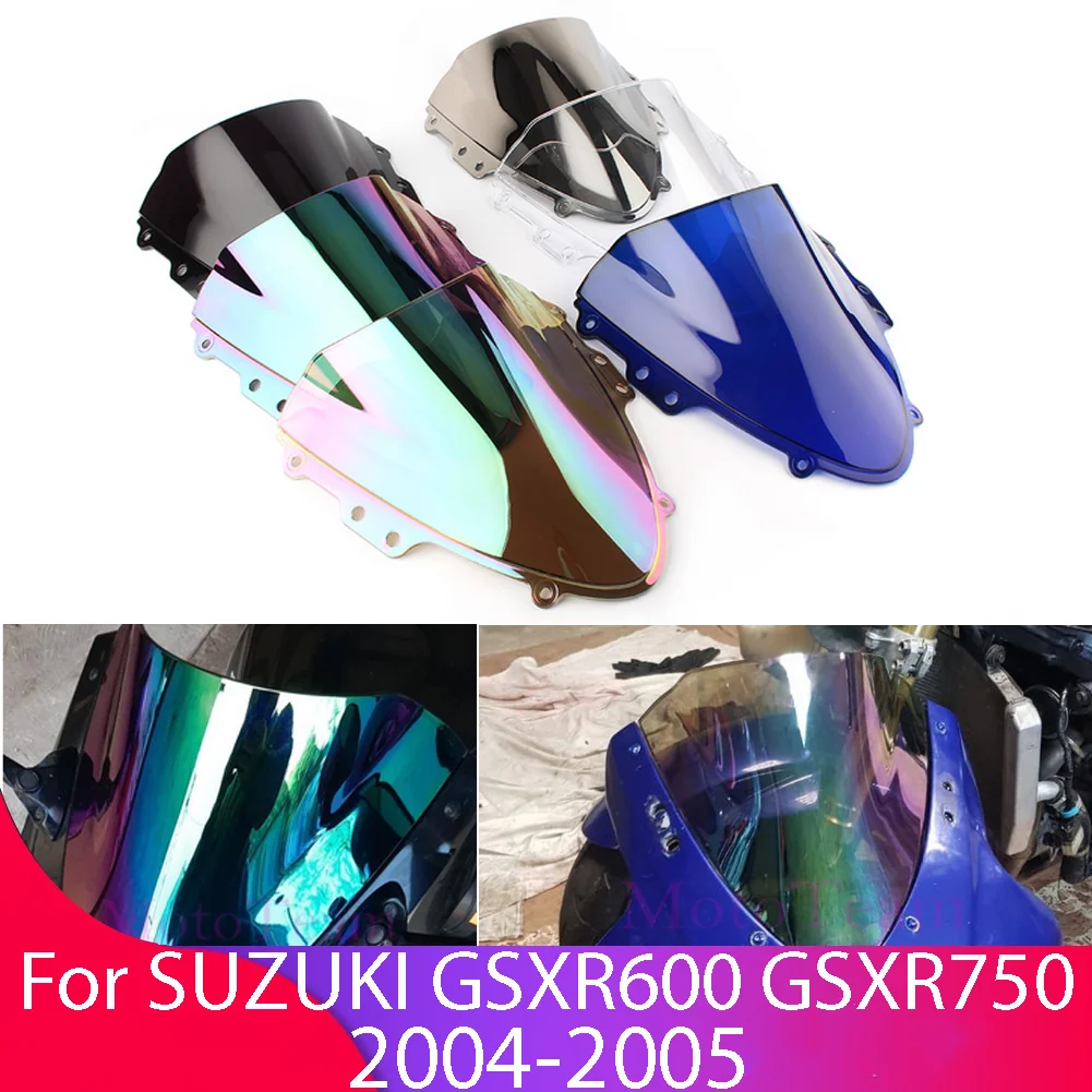 Windshield For SUZUKI GSX-R GSXR 600 750 GSXR750 2004-2005 K4 Double ...