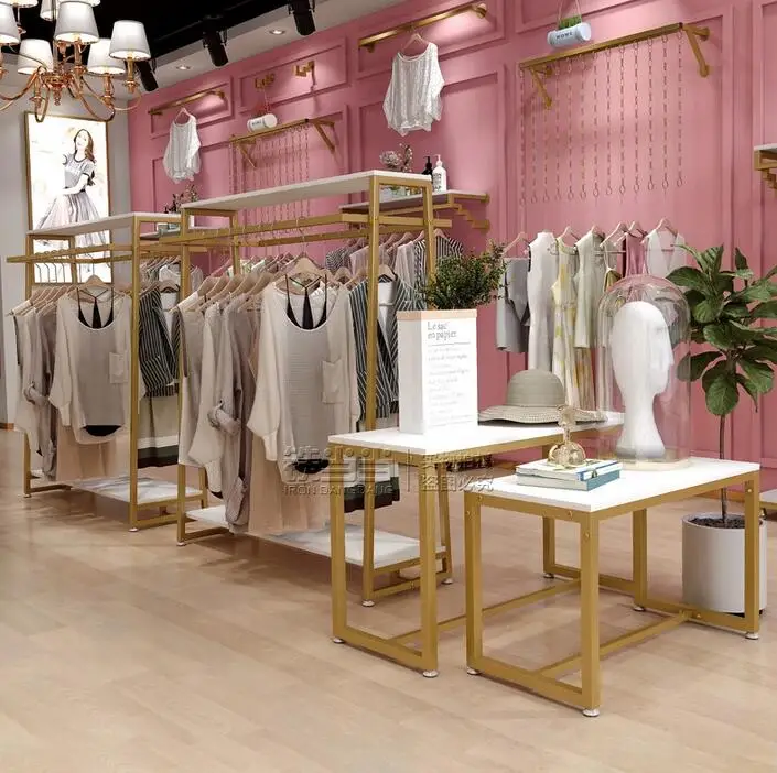 Liushuitai-estante-de-exhibici-n-de-tienda-de-ropa-para-mujer-doble ...