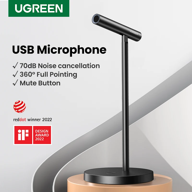 UGREEN-USB-Computer-Microphone-360-Omnidirectional-for-Streaming-Gaming ...
