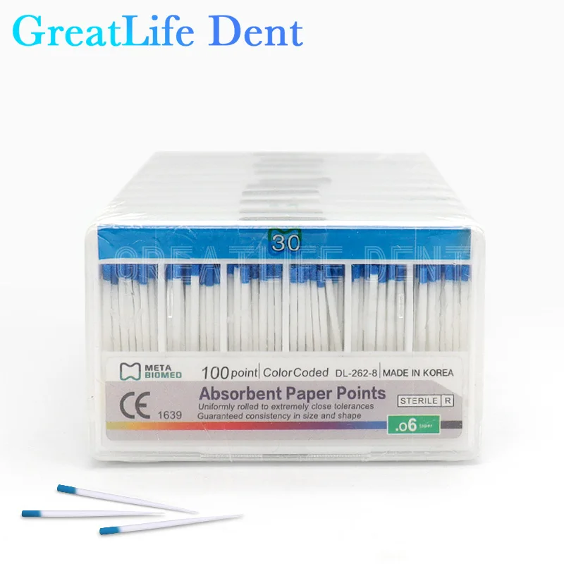 GreatLife Dent 10packs/lot Tips Taper 0.2/0.4/0.6 Size 15/20/25/30/35/40 Dental Root Endodontics ...