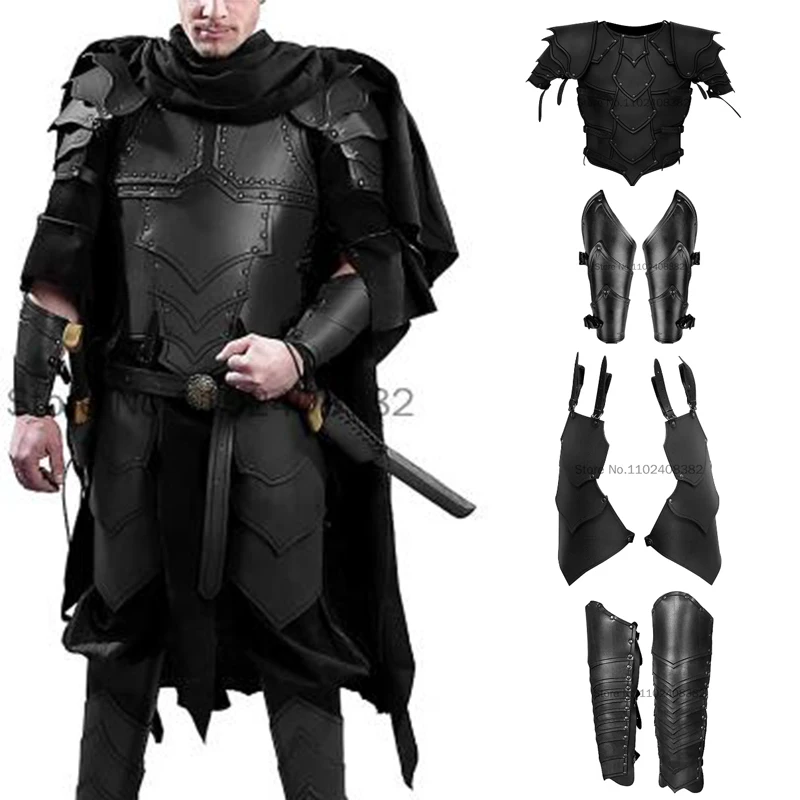 Medieval-Steampunk-Victoria-Knight-Pirate-Costume-Body-Shoulder-Armor ...