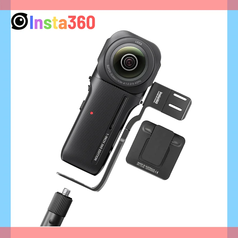 Insta360 ONE RS Invisible Mic Bracket, Versão Vertical Mic Adaptador ...