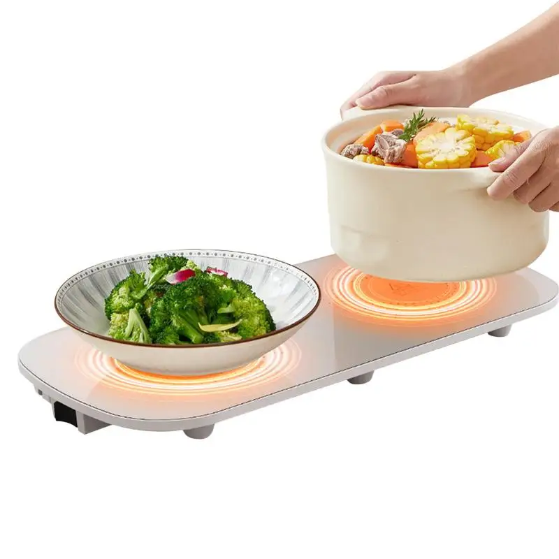 Electric-Warming-Plate-Food-Heating-Tray-Plate-Warmer-Portable-Food ...