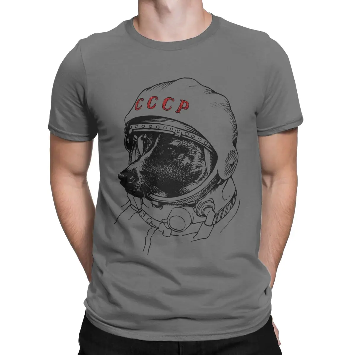 CCCP-Rusia-Laika-Space-Urss-Astronauta-Dog-Men-s-T-Shirt-Awesome-Tee ...