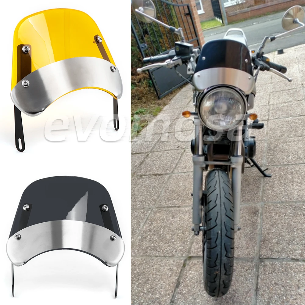 Motorcycle Windshield Wind Deflector Windscreen Universal for SV1000 ...