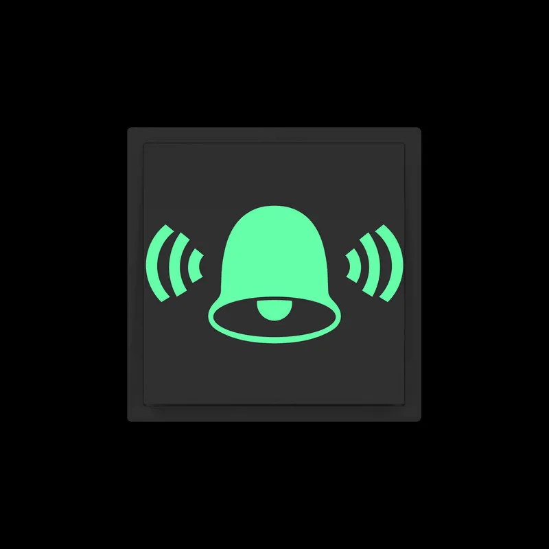 Glow in the Dark Doorbell Sticker Home Decor Door Bell Sign Luminous ...