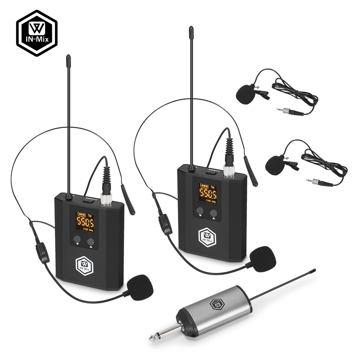A12-Portable-Wireless-Headset-Microphone-Lavalier-Mic-System-Teaching ...