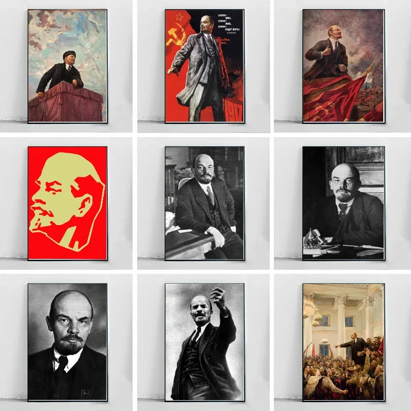 Lenin-Stalin-the-Soviet-Union-Great-Leader-CCCP-Poster-Prints-Wall-Art ...