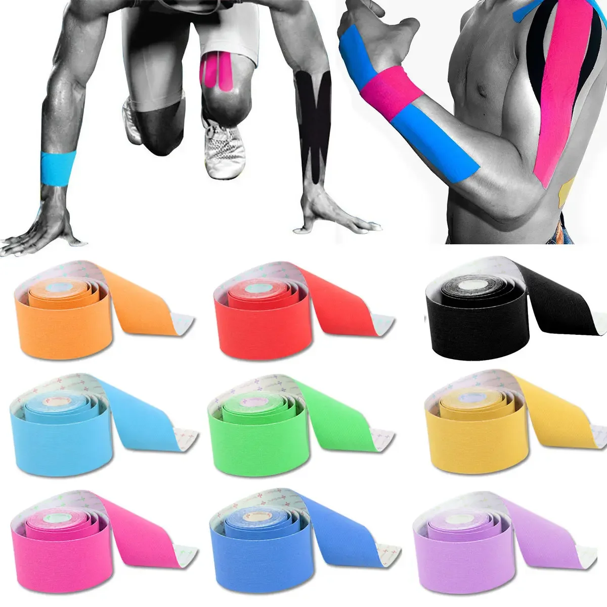 5M-5cm-Sports-Elastic-Kinesiology-Tape-Bandage-Sports-Physio-Muscle ...