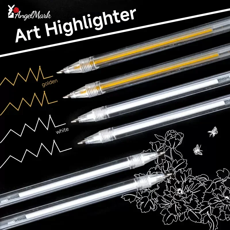 White Gel Ink Pen Classic Gelly Roll Art Highlight Marker Pen Bright ...