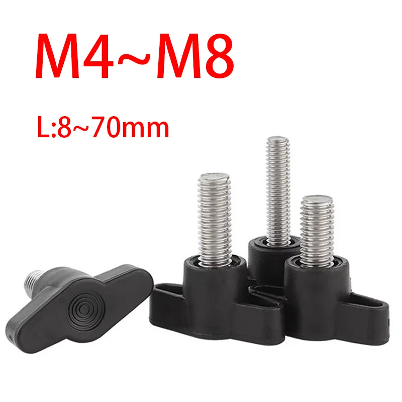5pc-304Stainless-Steel-M4M5M6M8-Plastic-Head-Screw-T-Head-Handle-Screw ...