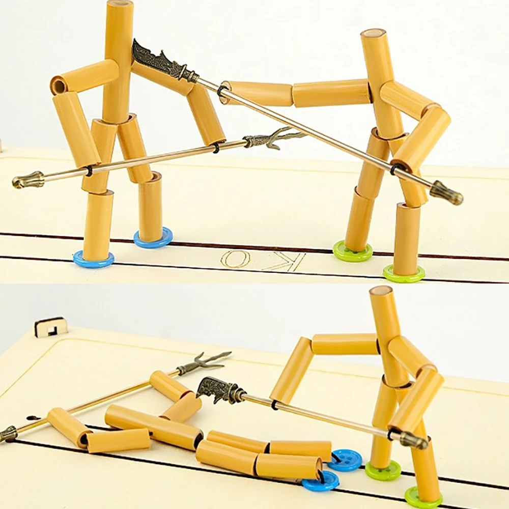 DIY-Small-Bamboo-Man-Two-Player-Battle-Fun-Interactive-Party-Games-Educational-Toy-Desktop ...