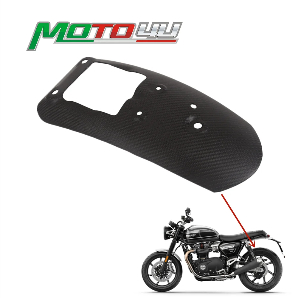For Triumph Speed Twin 2020 2021 2022 100% Carbon Fiber Rear Hugger Mud ...