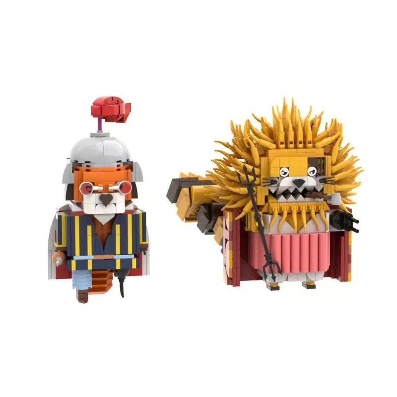 ABS-Plastic-Ninja-Nine-Red-Scabbards-Nekomamushi-Inuarashi-BRICKHEADZ ...