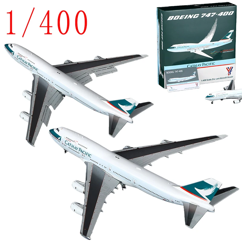 YY Wings Diecast 1/400 Scale Cathay Pacific Airways B747-400 Passenger ...