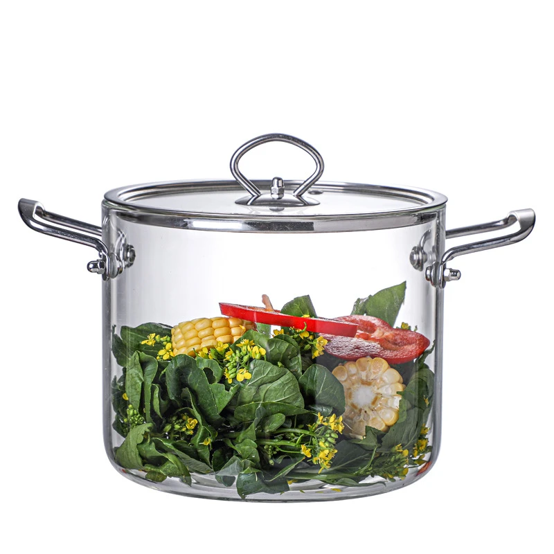 Creative Glass Pot Single Cooking Instant Noodles soup Pot Household ...
