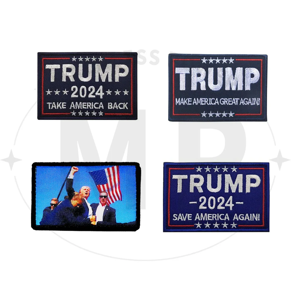 2024 Trump Save America Again Embroidery Patch - Take America Back Hook ...