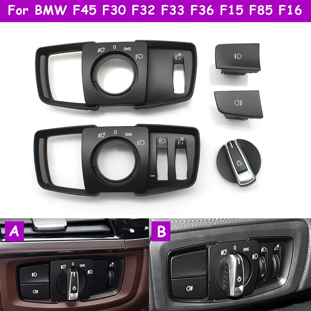 F45 F46 F30 F32 F15 F16 F85 F86 Car Dashboard Headlight Switch Rotary ...