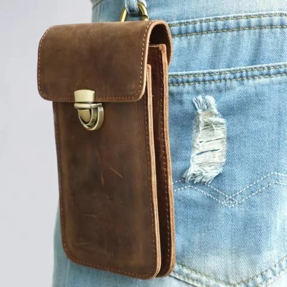 top-layer-cowhide-leather-double-layer-vertical-belt-wearing-mobile ...