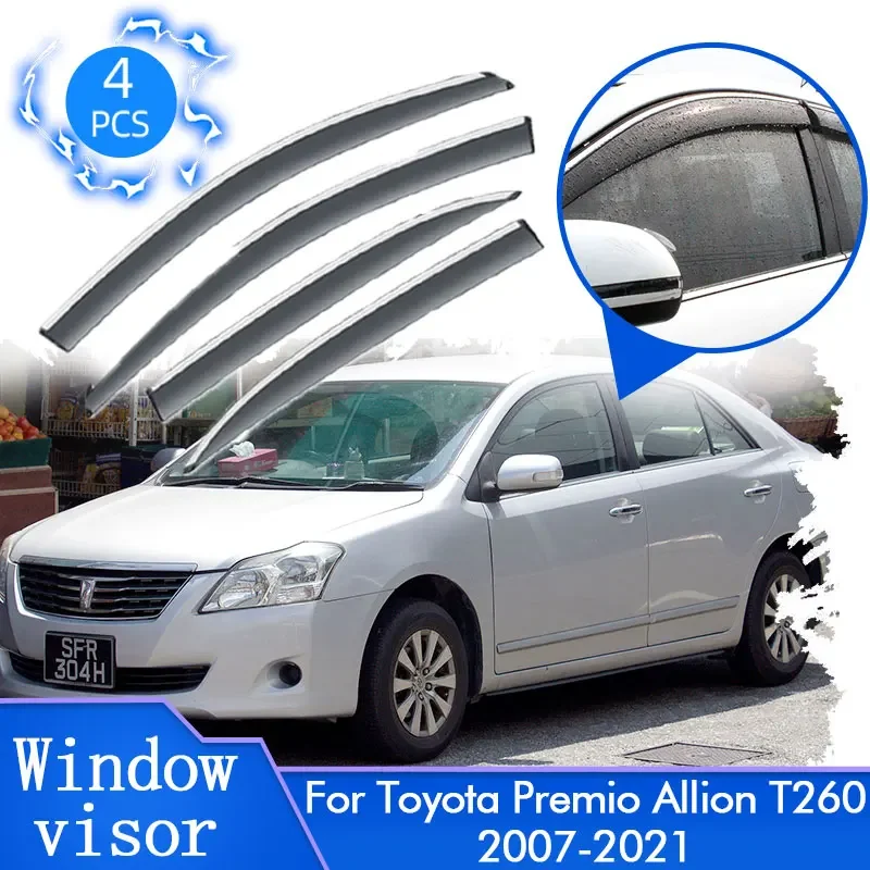 4pcs-For-Toyota-Premio-Allion-T260-2007-2021-Deflector-Guard-Vent ...