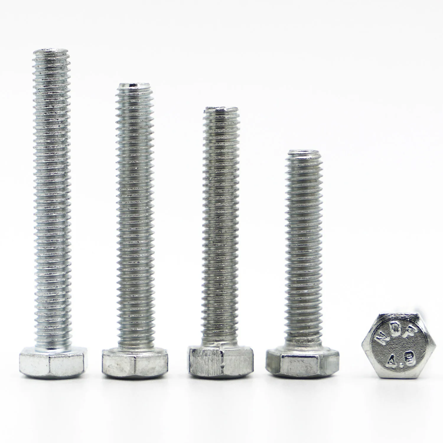 Parafusos-sextavados-externos-de-a-o-galvanizado-M4-M5-M6-M8-M10-M12 ...