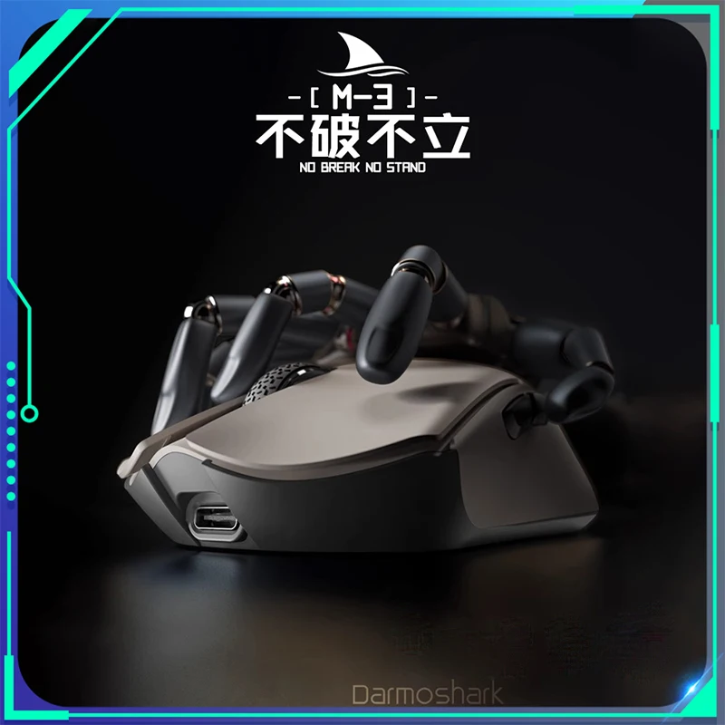 Damo-Shark-M3-Mouse-Tri-Mode-Bluetooth-Wireless-2-4g-Lightweight-Mouse ...