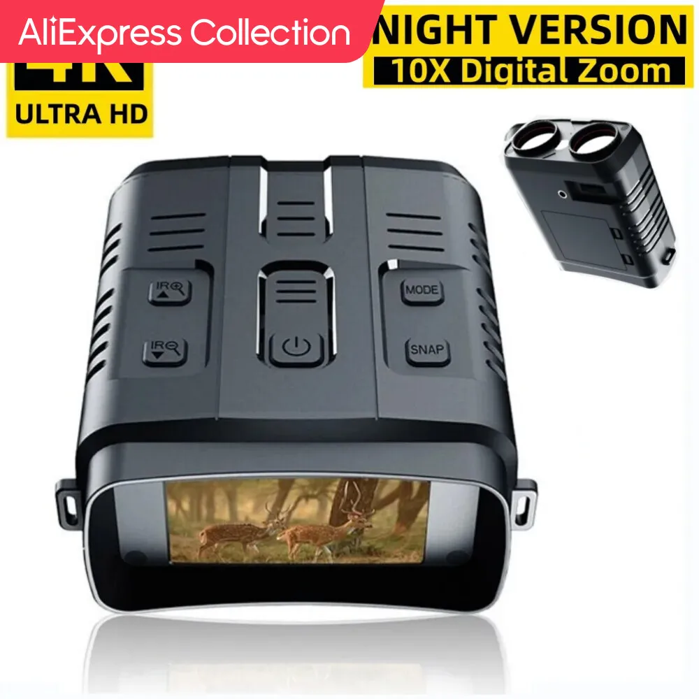 AliExpress Collection 4K Night Vision Binoculars Device 10x Digital 800m Full Dark 8W Infrared ...