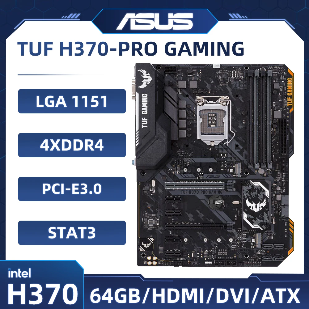 Asus-TUF-H370-PRO-GAMING-Motherboard-Intel-H370-LGA-1151DDR4-64GB ...